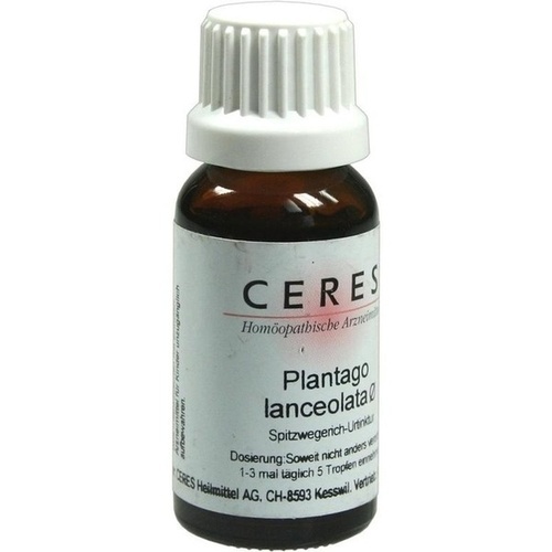 Lijekovi iz Njemačke - Ceres Plantago Lanceolata herbal tincture, 20 ml